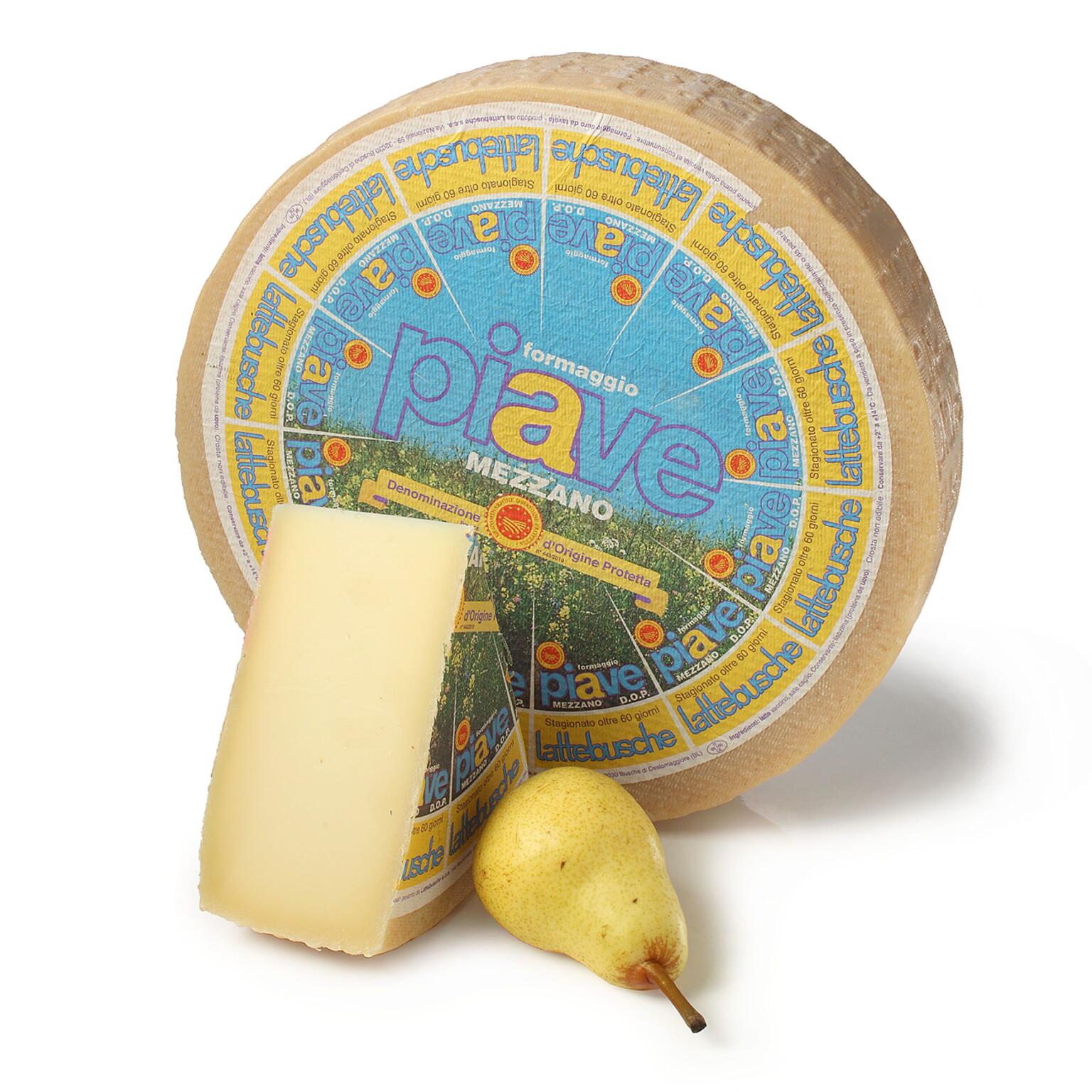 Formaggio Piave mezzano DOP a pezzi - Prodotto • D'Ambros